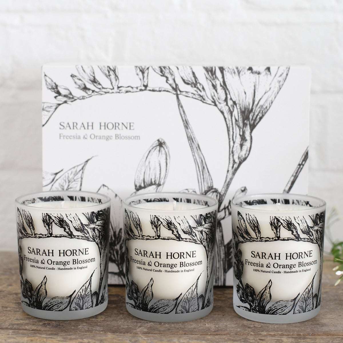 Classic 20cl Botanical Candle Trio | Candle Gift Set