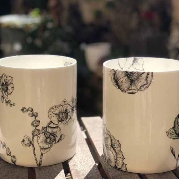 Floral Decadence Planted Orchid Vase